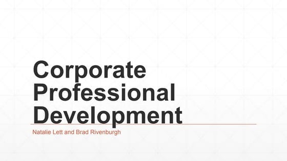 Talent Development Program - Development Innovations Orientation | PPT