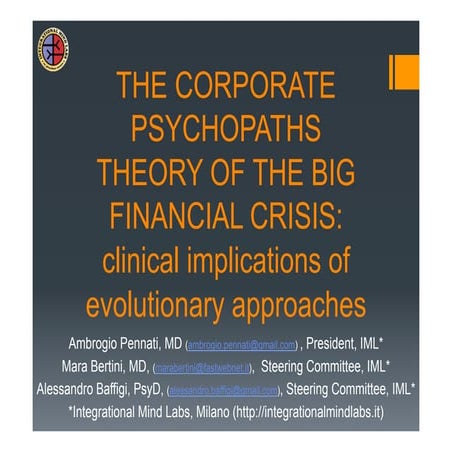 Corporate psychopaths theory_definitivo_con_logo | PPT