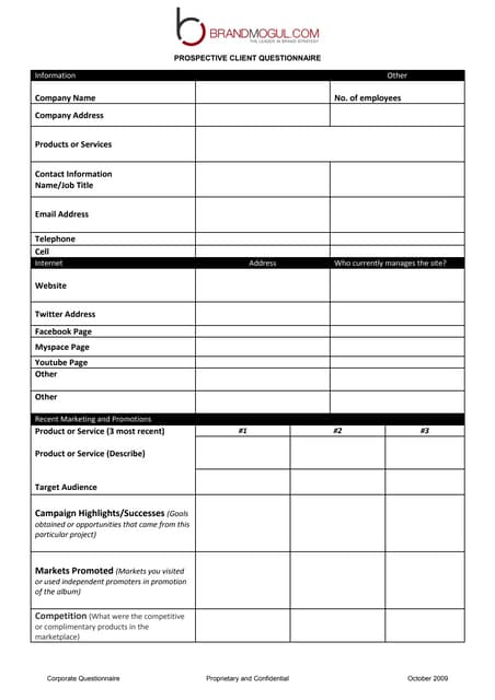 Mobilezapp Questionnaire | PDF