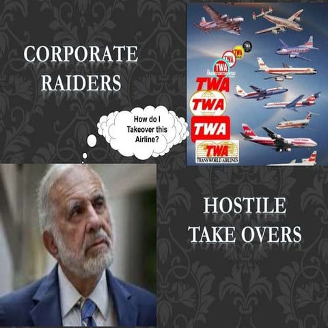 Corporate Raiders and Hostile Takeovers | PPTX