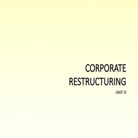 Corporate Restructuring and structuring.pptx