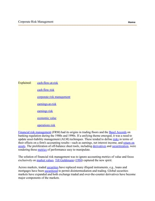 Risk management | PPT