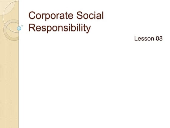 Ethics & social responsibility | PPT