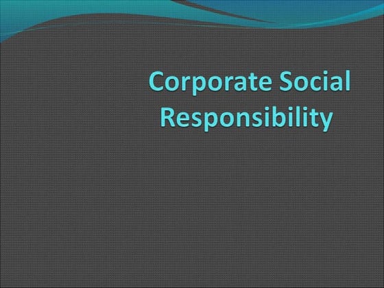Corporate Social Responsibility CSR PowerPoint Templates | PPSX