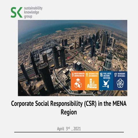 Corporate Social Responsibility (CSR) in the MENA Region | PDF