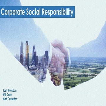 Corporate Social Responsibility CSR PowerPoint Templates | PPSX