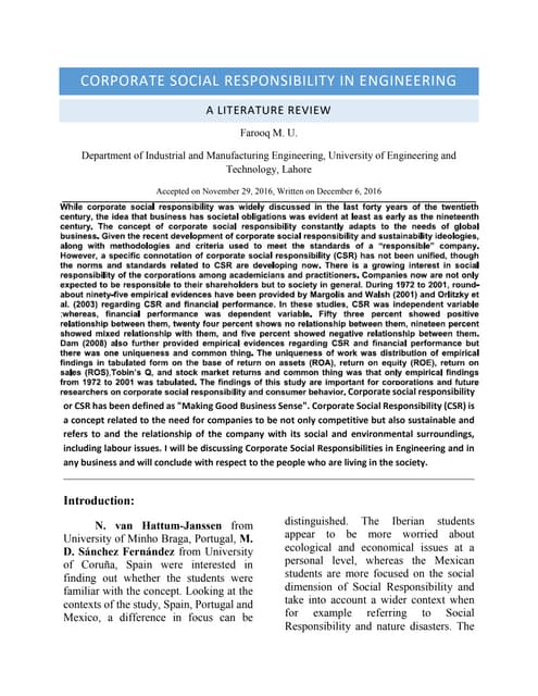 Framing CSR activities: A case study on patagonia | PPT