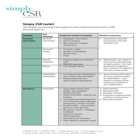 Corporate social responsibility_toolkit | PDF