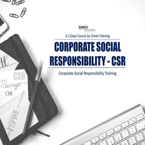 Most Popular Corporate Social Responsibility (CSR) Training - Tonex ...