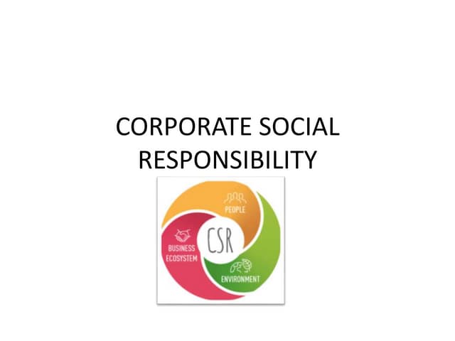 Corporate Social Responsibility CSR PowerPoint Templates | PPSX