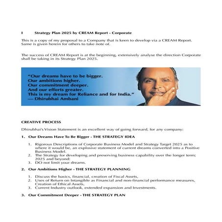 Corporate strategy report 2025 | PDF