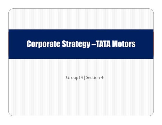 Value chain of tata motors | PPTX