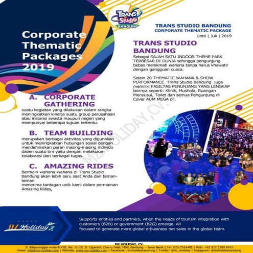 Corporate Thematic Packages 2019 (Corporate Gathering) | PPTX