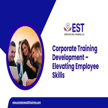 Corporate Training Development – Elevating Employee Skills | PDF