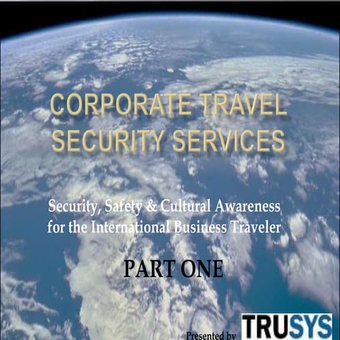 Corporate Travel Security Services Part One | PPTX