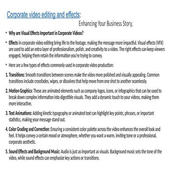 Why Hire Professional Corporate Video Editing Services to Deliver Your ...