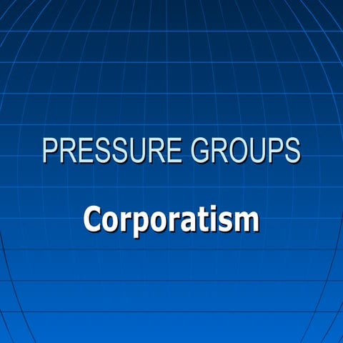 Corporatism | PPT