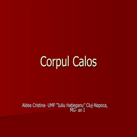 Corpul calos | PPT