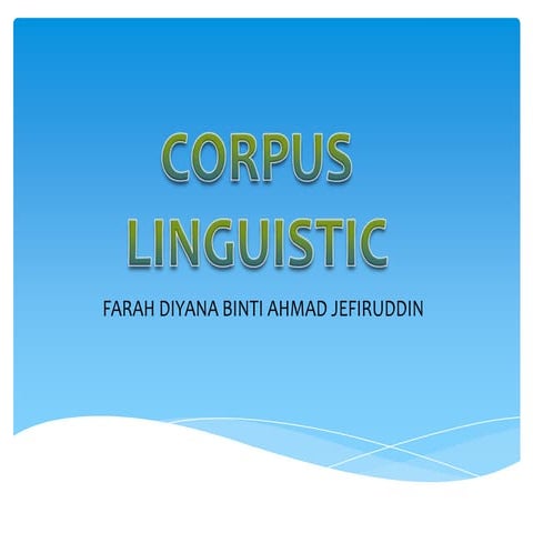Corpus linguistic | PPTX