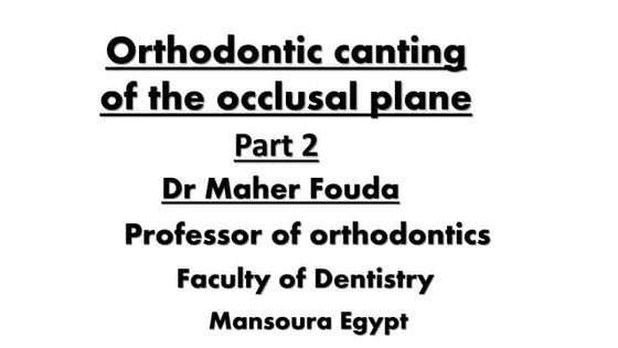 Ackerman & proffit classification of malocclusion | PPTX