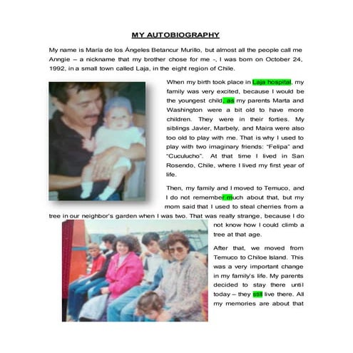 An important person in my life | PPTX
