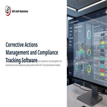Corrective Actions Management and Compliance Tracking Software | PPTX