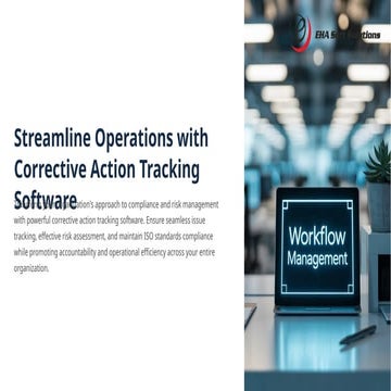 Streamline Operations with Corrective Action Tracking Software Today | PPTX
