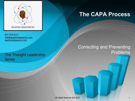 Corrective & Preventive actions (CAPA) | PPT