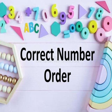 Correct Number Order | PPT