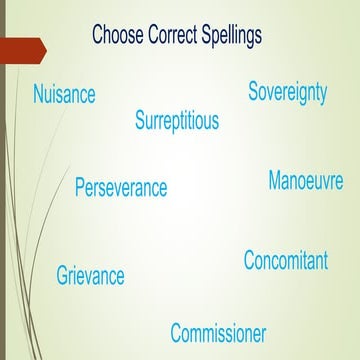 Correct spelling Words Quiz | PPTX | Standardized Testing | Educational ...