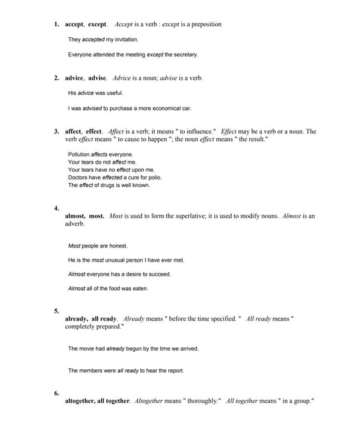 Common Errors in English | PPTX