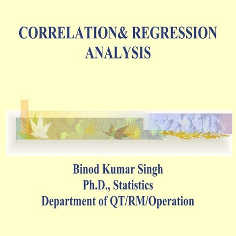 Regression analysis ppt
