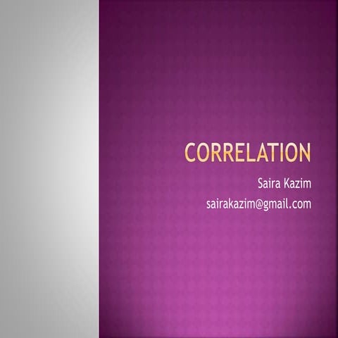 Correlation | PPT