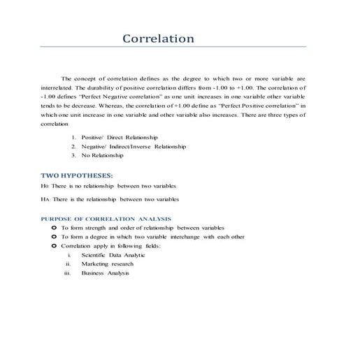 Correlation | DOCX