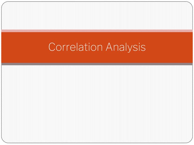 Correlation and Regression | PPTX