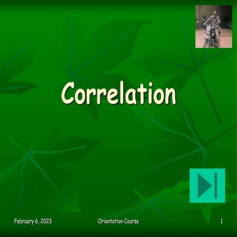 Correlation Ppt