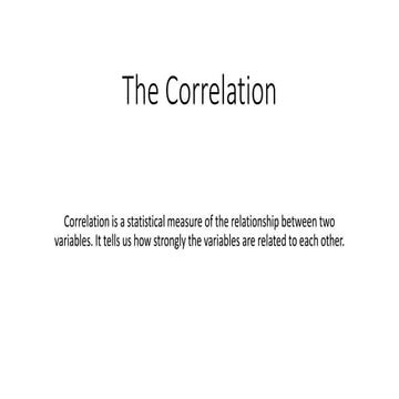 Correlation Can Help Us Identify Relationships Between Variables Ppt