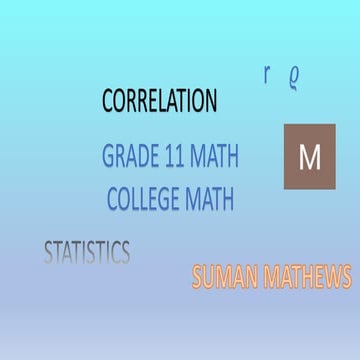 CALCULATING CORRELATION COEFFICIENT | PPTX
