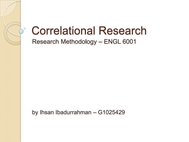 Correlation ppt... | PPTX