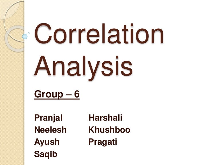 Correlation Analysis