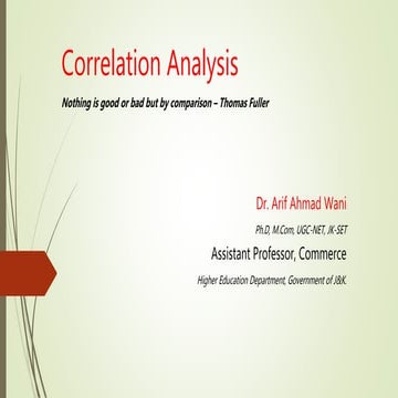Correlation analysis | PPT