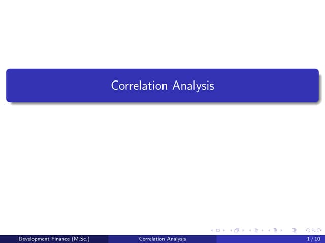 Correlation Analysis for MSc in Development Finance .pdf Correlation Analysis for MSc in Development Finance .pdf