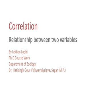 Correlation biostatistics | PPTX