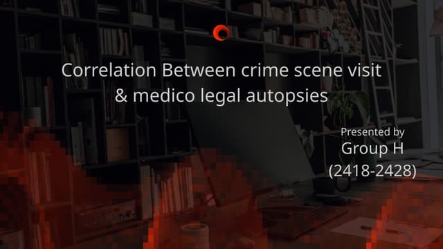 Crime scene reconstruction | PPTX