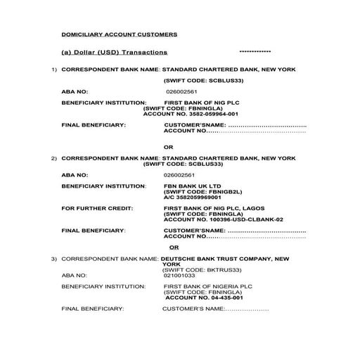 Correspondent bank details2 | DOC