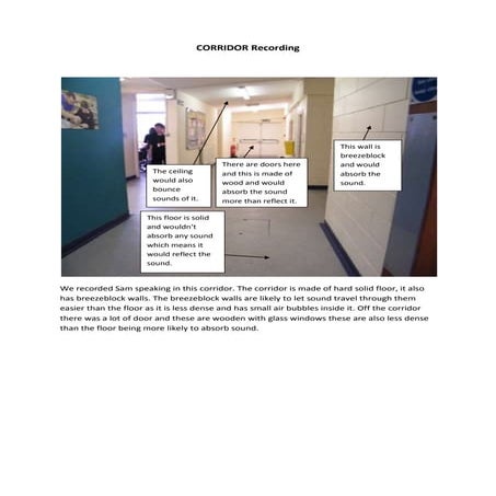 Corridor recording | PDF