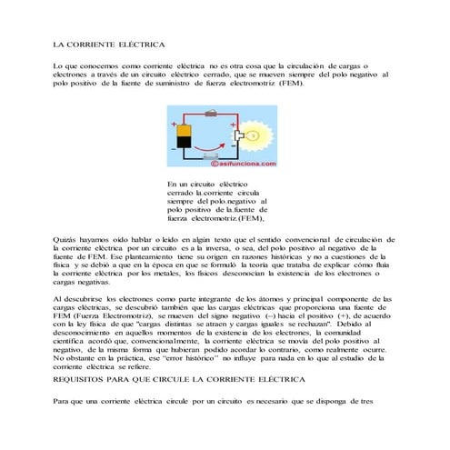 Corriente eléctrica | PPTX