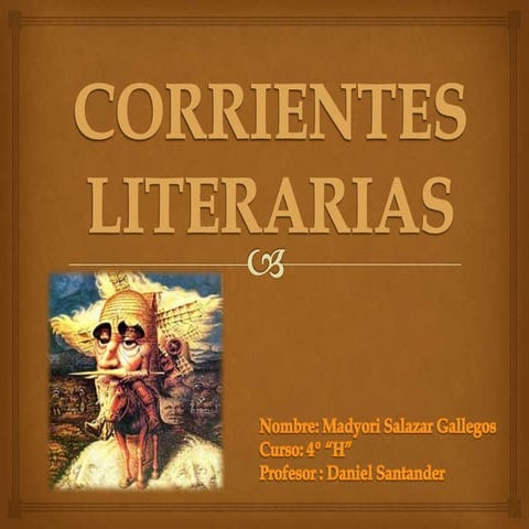 Corrientes literarias | PPTX