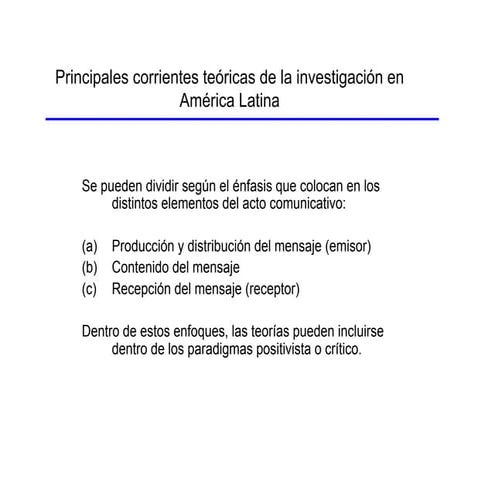 Corrientes teóricas | PDF