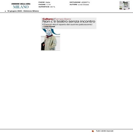 Corriere della sera Milano - Livia Grossi | PDF